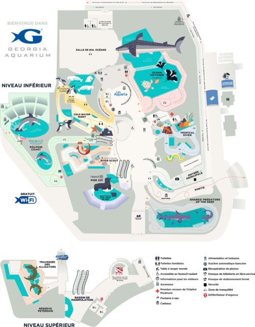 Aquarium Map - Georgia Aquarium