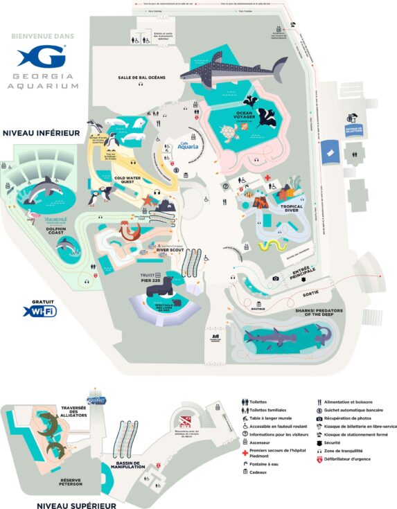 Aquarium Map - Georgia Aquarium