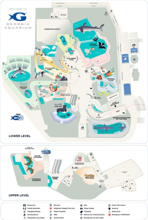 Aquarium Map - Georgia Aquarium