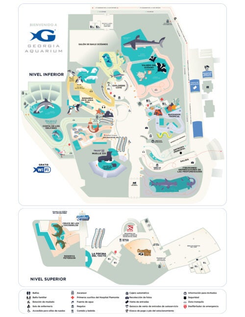 Aquarium Map - Georgia Aquarium